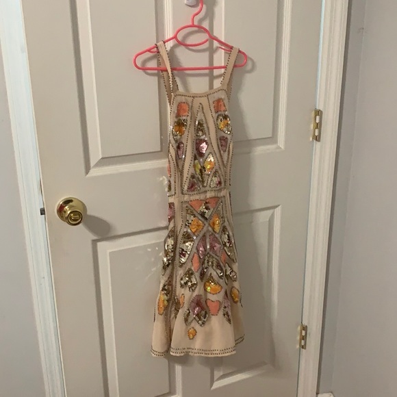 ASOS | Dresses | Rare Asos Backless Geometric Sequined Dress | Poshmark